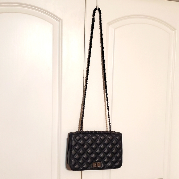 unbranded | Bags | Unbranded Black Faux Leather Classic Quilted Flap ...